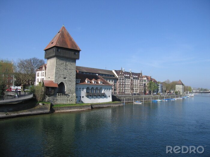 Fototapete Schloss am Rhein nach Maß - myredro.de