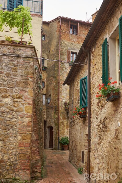 Poster Enger Durchgang zwischen Mauern nach Maß - myredro.de