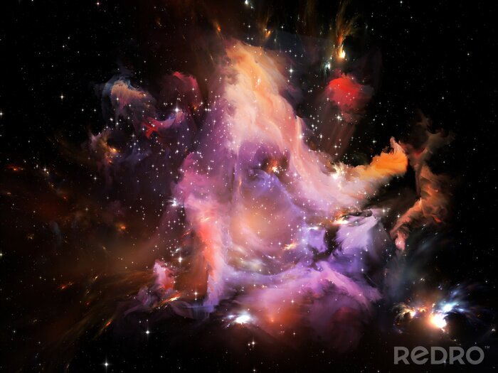 Poster Fantasy-Darstellung mit Kosmos nach Maß - myredro.de