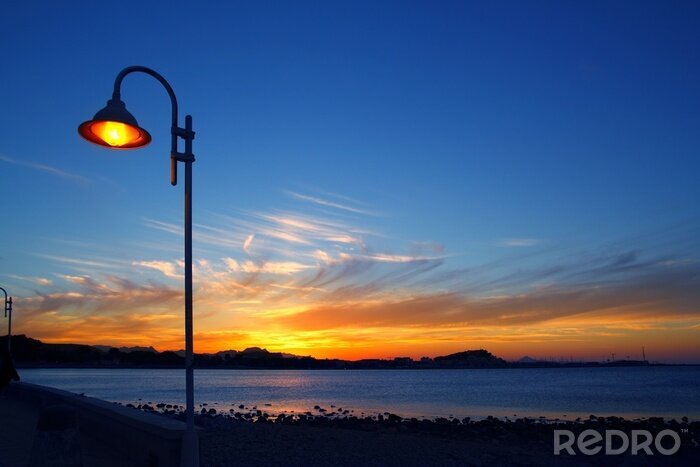 Sticker Laterne bei Sonnenuntergang nach Maß - myredro.de