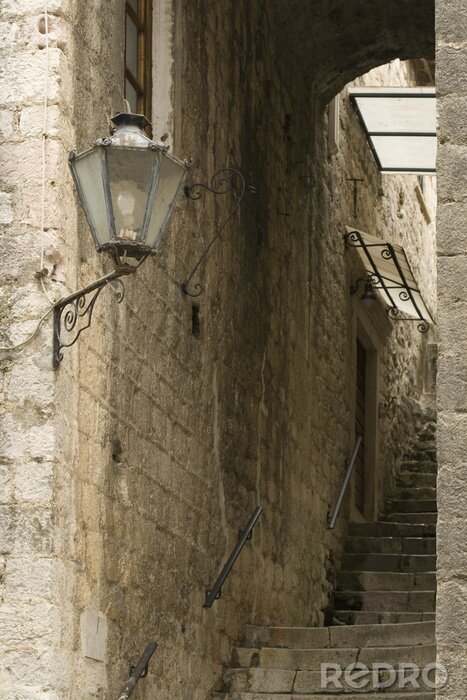 Sticker Laterne bei steinigen Treppen nach Maß - myredro.de