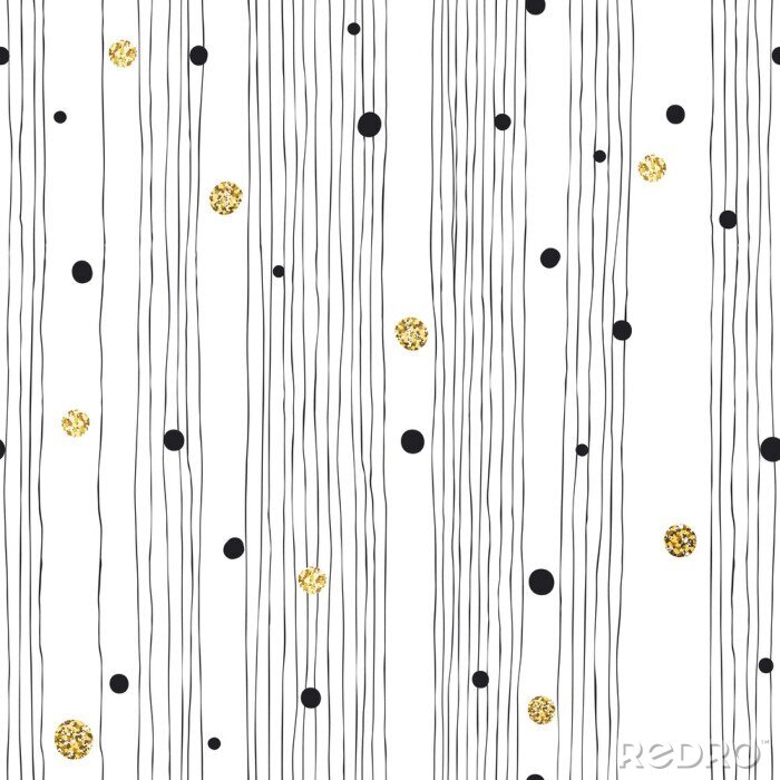 Sticker Muster mit Punkten und vertikalen Streifen nach Maß - myredro.de