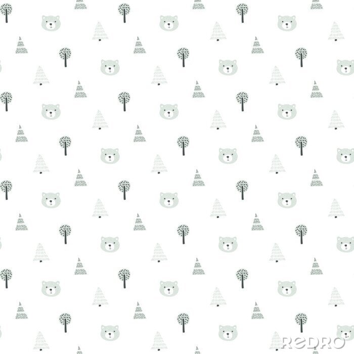 Sticker Vector nahtlose skandinavischen Muster nach Maß - myredro.de